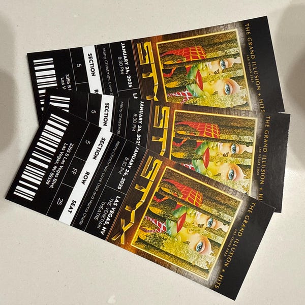 Physical Ticket Custom Personalized Laminated Concert Event Ticket ...