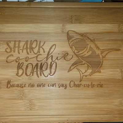 Shark Coochie Board / Kitchen Sign / Mini Cutting Board / Shark Board ...