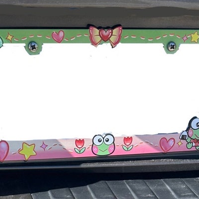 Keroppi Kawaii Cute Sanrio License Plate Frame USA Fit - Etsy