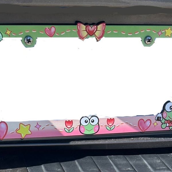 Keroppi Kawaii Cute Sanrio License Plate Frame (USA Fit) - Etsy