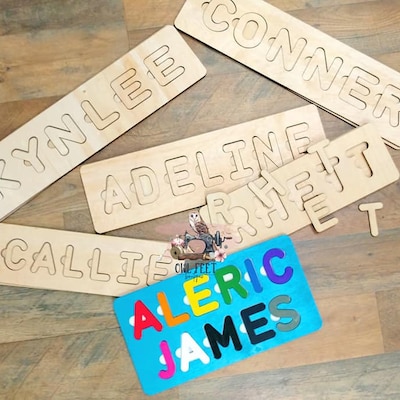 Custom Name Puzzle SVG Laser File Generator - Etsy