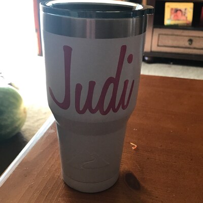 Yeti Colster Sticker Personalized Yeti Vinyl Decal With State - Etsy