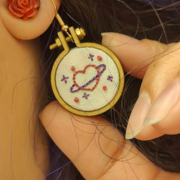 Mini Embroidery Keychain - Etsy