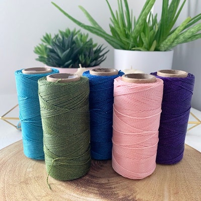 600 Meters Waxed Thread Macrame Polyester Wax 05 Mm Thick - Etsy