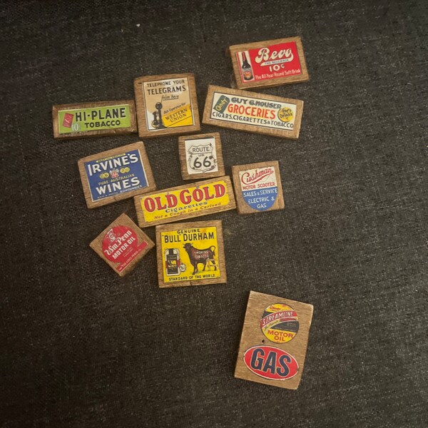 Model Signs for HO Scale Trains & Dollhouses, Sticker Sheet, 120+ Multi ...