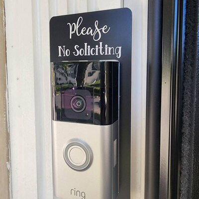 Please No Soliciting Video Doorbell Sign - Etsy