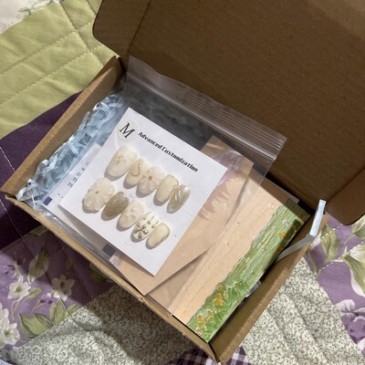 Retro European Nail/long Almond Nails/handmade Press on Nails/red and ...