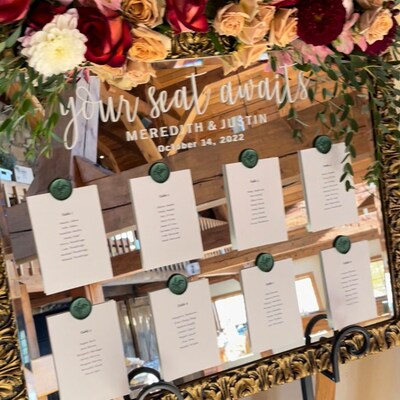 Wedding Seating Chart Header We're so Glad You're - Etsy