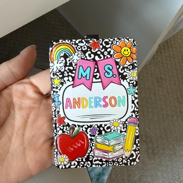 Personalized Teacher Name Composition Book Clipboard: Thank You Gift ...