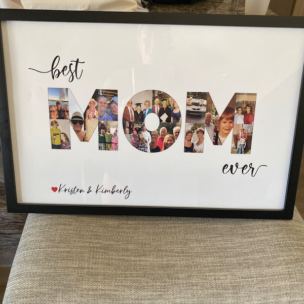Personalized Gift for Mom, Mom Photo Collage Gift, Mother's Day Gift ...