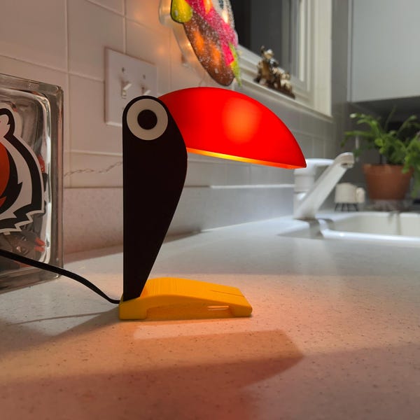 3D Printed Toucan Wall Clock - Etsy