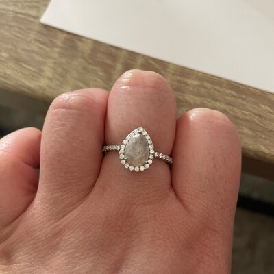 10K 14K Solid Gold Marquise Breastmilk Ring, DIY Breastmilk Jewelry Kit ...