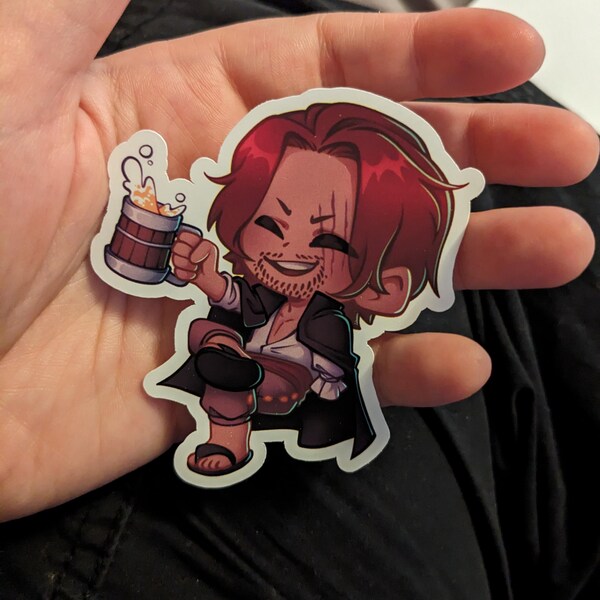 Shanks - Matte Vinyl Sticker - Anime - ( 3 in / 7,6 Cm) - Etsy