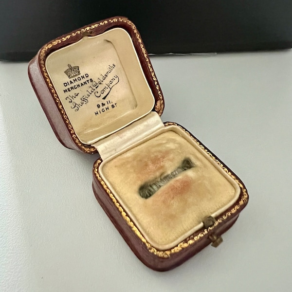 Antique Jewelry Display Boxes ｜vintage Clamshell Ring Presentation Box ...