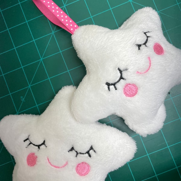 Star Embroidery Pattern, in the Hoop ITH, Softie Stuffie Plushie Kids ...