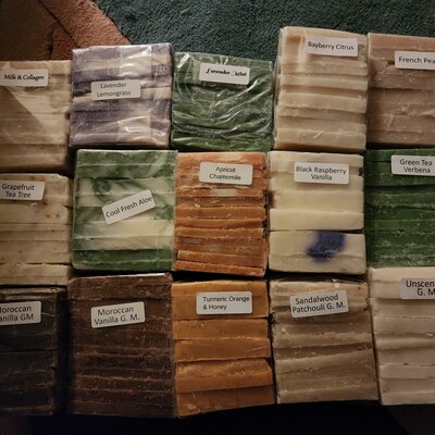 Over 5lbs LBS of Soap, Assorted Slivers of Premium Wholesale Handmade ...