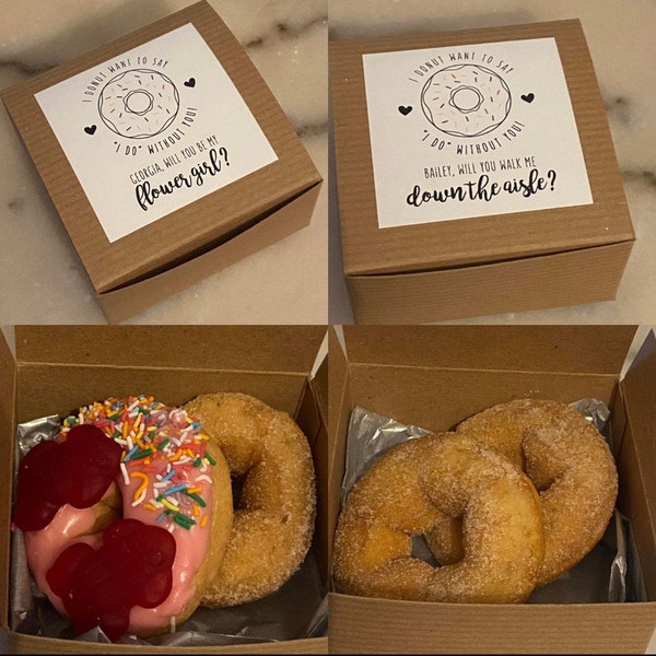 New Donut Proposal Box | Funny Donut Pun | Bridesmaid Proposal ...