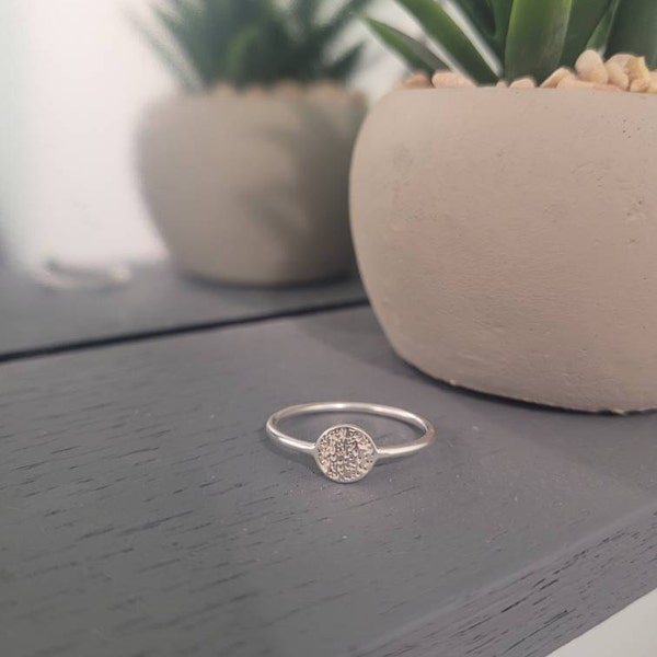 MISTLETOE Flower Ring XMAS Gift for Her Custom Dainty Ring Everyday ...