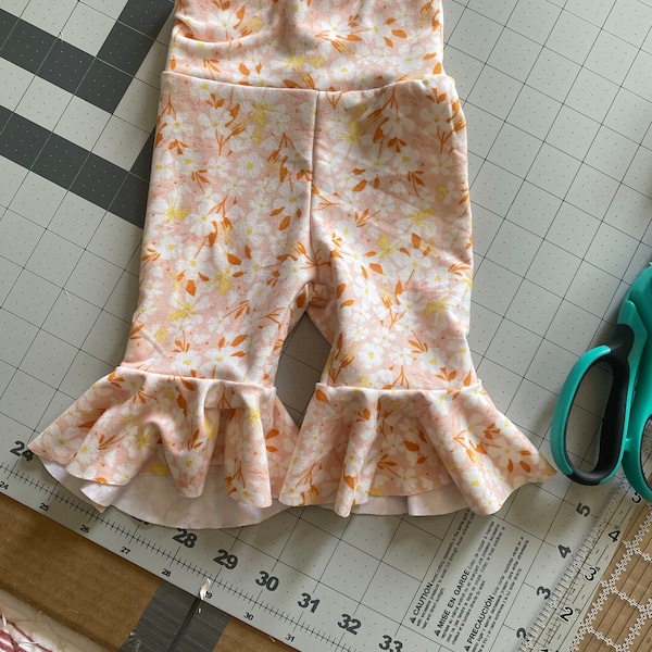 Flare Leggings Pattern, Flared Pants Pattern PDF, Girls Bell Bottom Pattern, Easy Baby Legging ...