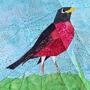 Starling Bird Paper Piecing Pattern | Etsy