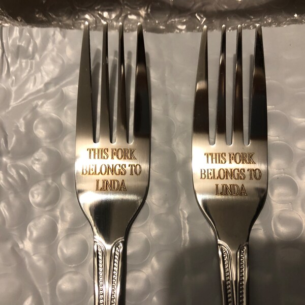 Custom Engraved Fork, Personalized Serving Fork, Home Decor Fork ...