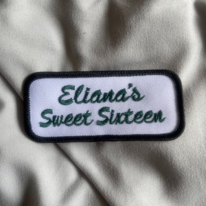 Custom personalized Embroidered Name Tag/ Embroidered Name - Etsy