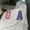 Colorful Embroidered State Sweatshirt, Multicolor Custom Embroidered ...