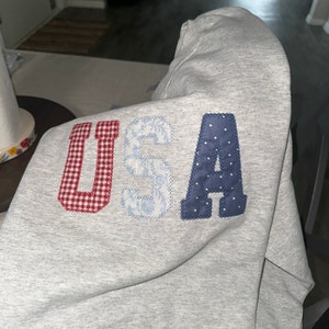 Colorful Embroidered State Sweatshirt, Multicolor Custom Embroidered ...