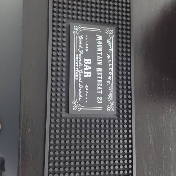 Personalised Bar Mat, Custom Bar Runner, Home Bar Pub Accessories Art ...