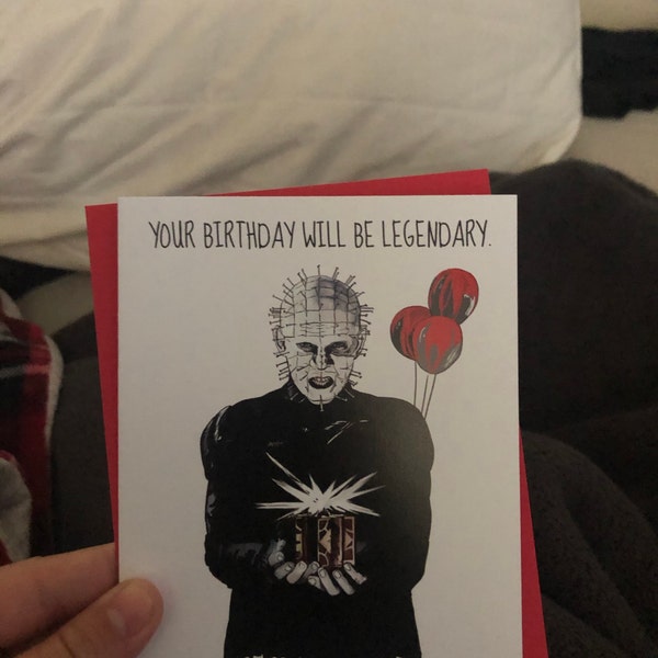 Creepy 'your Birthday Will Be Legendary' Horror Birthday Card, Classic ...