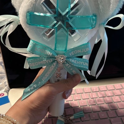 BTS SUGA AGUST D Ribbon Bow Keychain Pendant Light Stick Lanyard ...