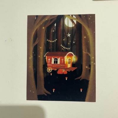 Magical Caravan Illustration Print Matte Art Print, A5, A6 - Etsy