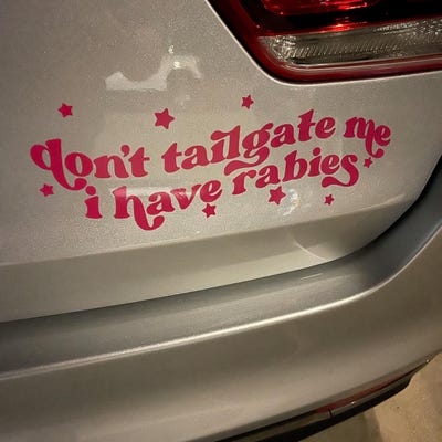 Tailgating Vinyl Decal Funny Car Decal, Car Window Decal Sticker, Car ...