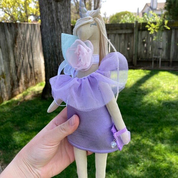 Textile Mermaid Doll 10.2 / Dress up Rag Doll - Etsy