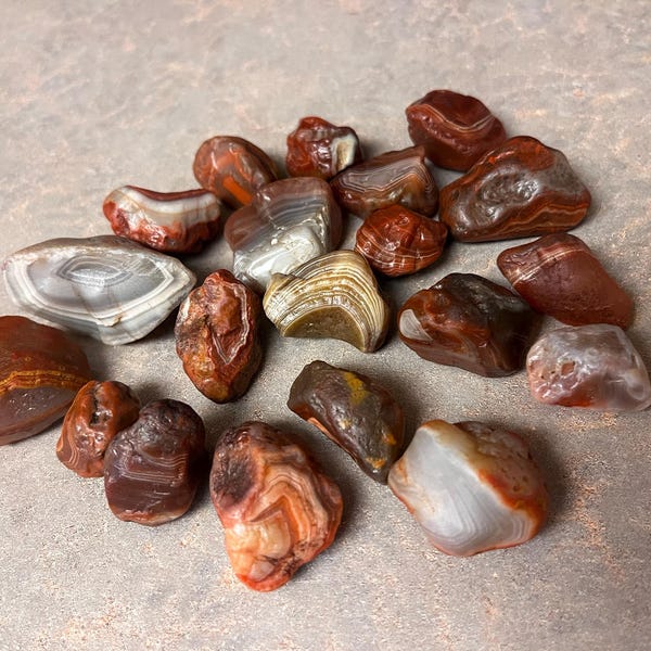 Lake Superior Agate, All Natural Agate, Rough Agate, as Found ...