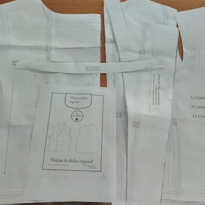 PATRON de jubon ELENA manga "guante"/ doublet pattern,patron en pdf ...