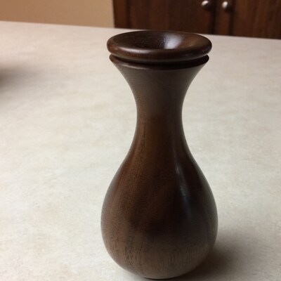 Granadillo Wood Lidded Box Threaded Lid - Etsy