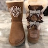 Bling Ugg Boots With Rhinestone Bow, Crystal Bailey Bow Ugg Boots ...