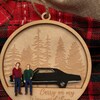 Supernatural Christmas Ornament, Sam, Dean and Baby, Handmade Wooden ...