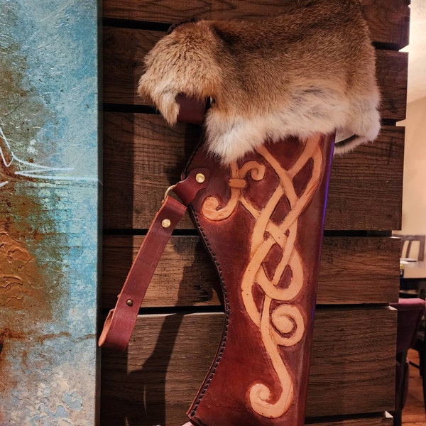 Leather Quiver Pattern / Belt Quiver / Viking Knotwork - PDF - SVG ...