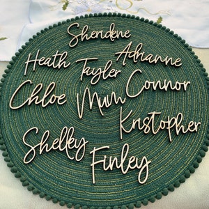 Personalised Place Names Wooden Place Names Unique Wedding Favours ...