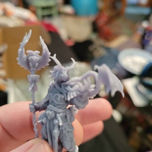 Dragonborn Wizard Mini 3D Print 6k Resin D&D, DND, TTG, RPG, Pathfinder ...