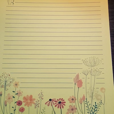 Color Palette 05 Printable Stationery 8.5x11 444/printable Note Paper ...