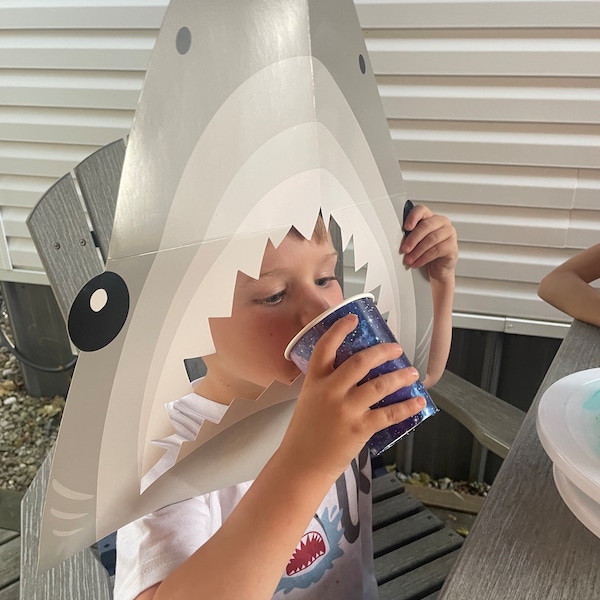 Shark Photo Props, Shark Birthday, Shark Party, Shark Decorations, Pool ...