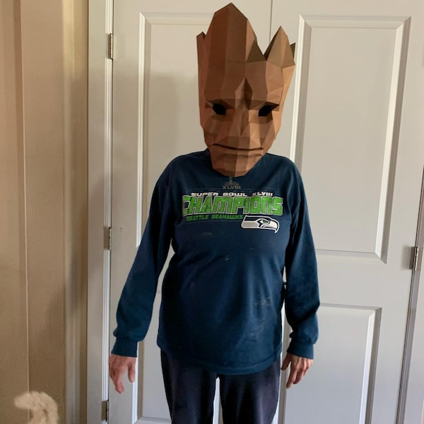 Groot Mask Paper Craft, Digital Template, Origami, PDF Download DIY ...