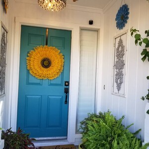 Outdoor Sunflower Front Door Flower Wreath for Spring Summer - Etsy
