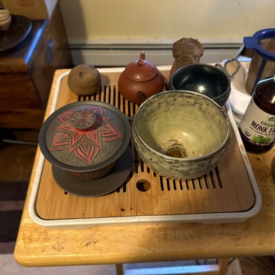 Camping Mug vintage Travel Tea Set for One/two 1 Teapot, 1 or 2 Cups, 1 ...