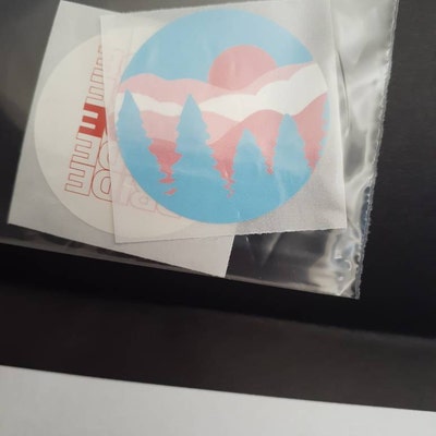 Subtle Trans Flag Sticker Pride Sticker Mountain Sticker Laptop Sticker ...
