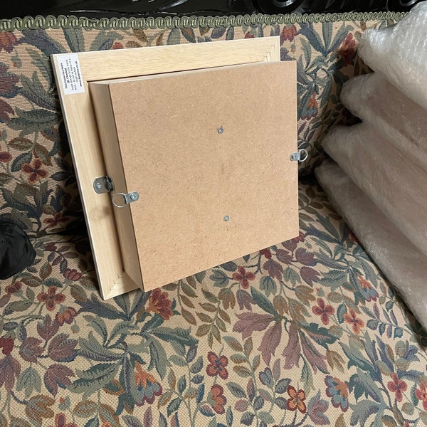 Rectangle White Wooden Shadow Deep Box Display Frame Choose Size Mount ...