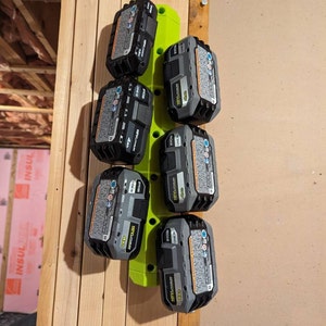 Battery Storage Tower for Ryobi 18v One Batteries Mounts to Ryobi Link ...